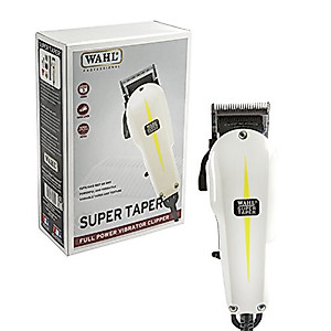 Wahl Professional Super Taper Hair Clipper with Full Power and V5000 Electromagnetic Motor for Professional Barbers and Stylists - Model 8400