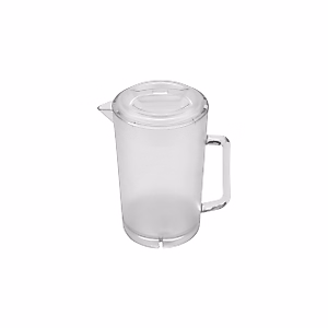 G.E.T. Heavy-Duty Shatterproof Plastic 2 Quart Pitcher with Lid, BPA Free (64 Ounce), Clear