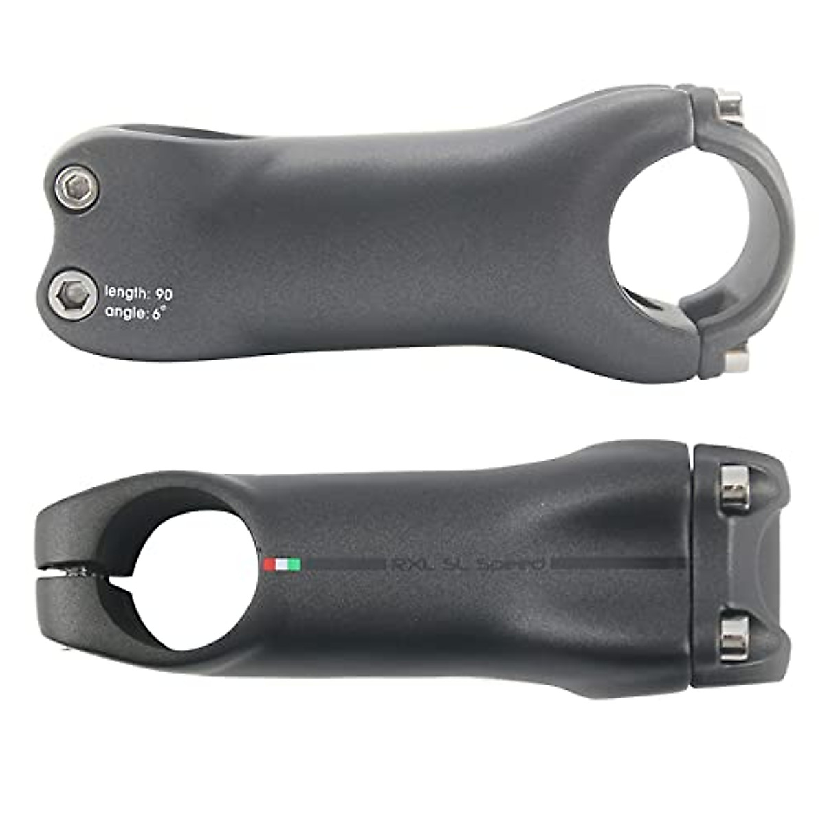 RXL SL Stem Bike Road Bicycle Stem Road Bike Carbon Stem 6 Degree Bike Road Carbon Stem for Mountain Bike 100mm 31.8mm Black UD Matte 6° 100mm MTB Stems