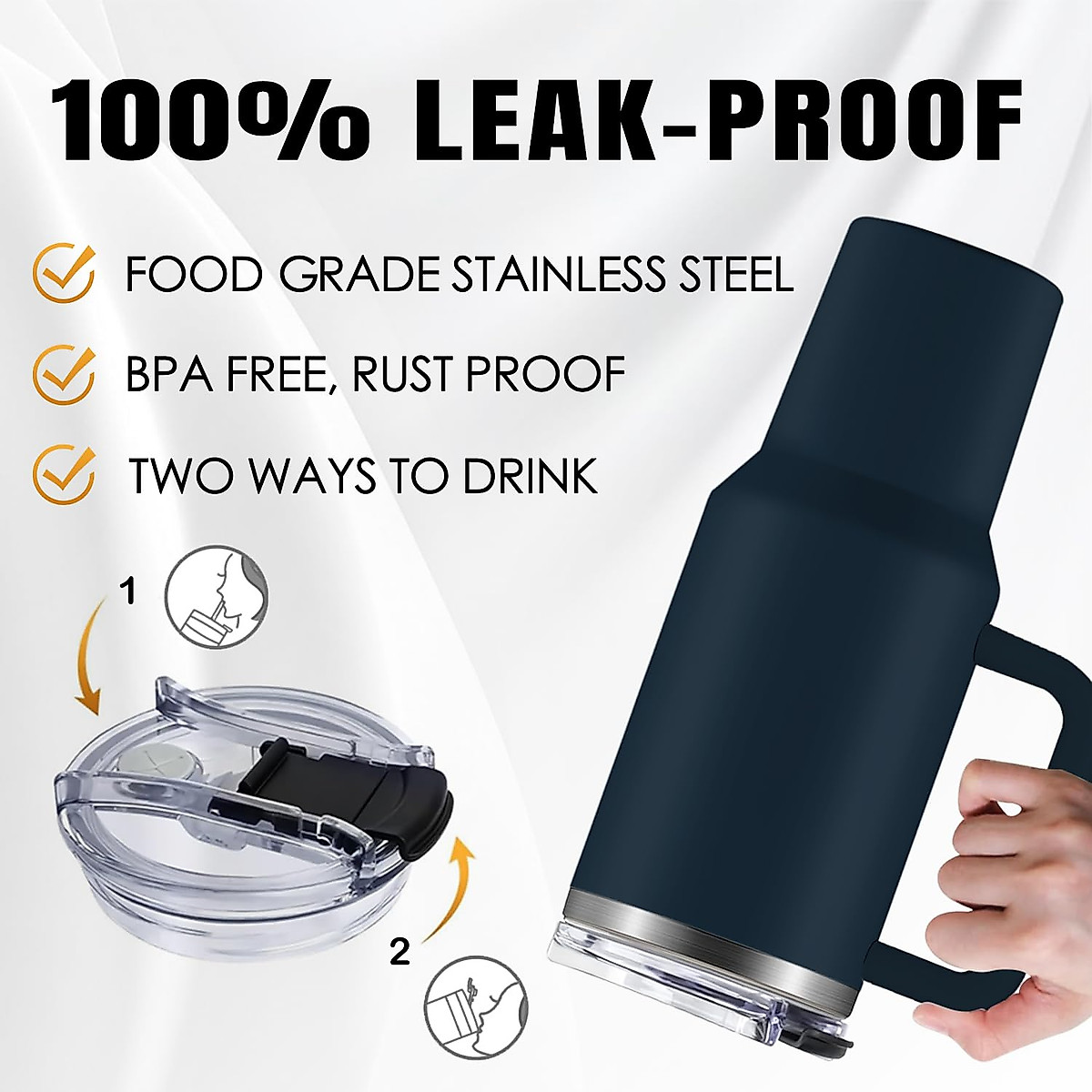 NIAXAUYT Work Forecast Busy Tumbler Cup 40 oz, Funny Coworker Gifts for Men Birthday Present for Boss Employer Work Bestie Friend Mug, Sarcastic Gag Gifts for Adults Work Going Away Farewell