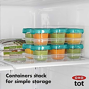 OXO Tot 12-Piece Baby Blocks Set, Teal
