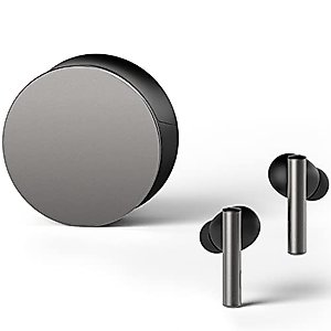 Phiaton ODDICT TWIG PRO Bluetooth Earbuds, Hybrid Active Noise-Canceling Earbuds, True Wireless Earbuds with Qualcomm Snapdragon Sound, Ergonomic Half-in-Ear Design, Aluminum Gray