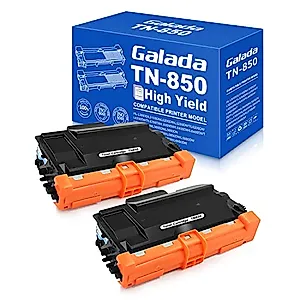 GALADA Compatible Toner Cartridge Replacement for Brother TN850 TN-850 TN820 TN-820 TN-880 for Brother HL-L6200DW HL-L6200DWT MFC-L5850DW MFC-L5900DW L5200DW L5700DW Printer (Black High Yield 2 Pack)