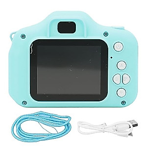 Kids Camera 2.4 Inch IPS Screen 40MP Kids Camera Clear Image with Microphone for Selfie (Green)