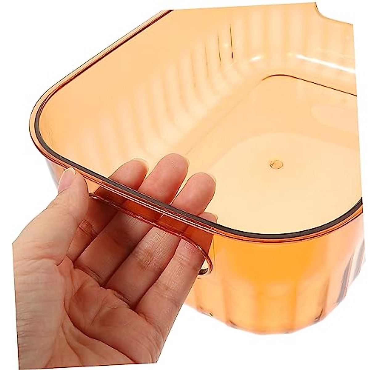 NOLITOY 2pcs Kitchen Storage Box Toiletry Organizer Clear Plastic Drawers Clothes Drawer Storage Container Cabinet Stackable Storage Drawers Makeup Case Storage Box for Home Socks Case Bra