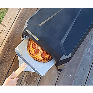 Permasteel 12-Inch Gas Pizza Oven with Cover | Outdoor Pizza Oven, Portable Gas Pizza Oven for Outside, PO-40001-BK, Propane Pizza Oven, Custom Backyard Pizza Maker