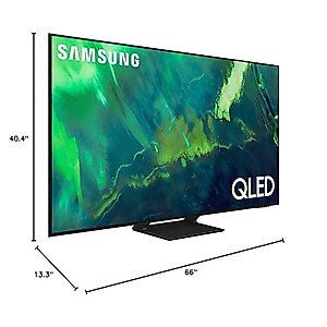 SAMSUNG QN75Q70AA 75" Class UHD High Dynamic Range QLED 4K Smart TV with a Platin MONACO-5-1-SOUNDSEND and WiSA Wireless SoundSend Transmitter (2021)(Used)