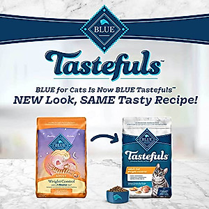 Blue Buffalo Tastefuls Weight Control Natural Adult Dry Cat Food, Chicken 15lb bag