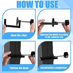 Yaocom 4 Pcs Adjustable Sectional Couch Connectors Outdoor Patio Furniture Clips Sectional Couch Clips Rattan Furniture Clamps Wicker Chair Fasteners, Connect Sectional Module Couch Patio Furniture