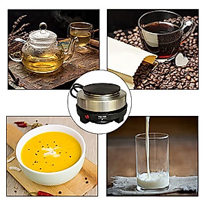 Mini Hot Plate Electric Stove, Small Electric Hot Plate Multi-Function Portable Stove Hot Burner Cooktop Electric Heater for Home Kitchen 110V