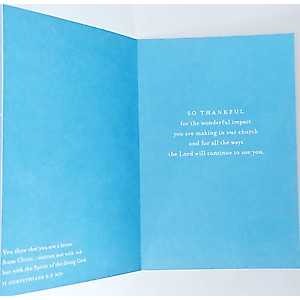 Greeting Card With Appreciation For Our Pastor and Wife So Thankful For The Wonderful Impact You Are Making In Our Church