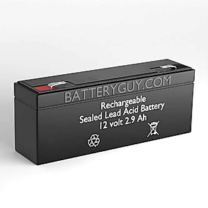 BatteryGuy PS-1229 Replacement 12V 2.9Ah Battery Brand Equivalent