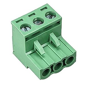 CAQL 5Pcs 3-Pin Pluggable Quick Connector - Terminal Block - Phoenix Power Plug for Rockford FOSGATE 3SIXTY EPX2 OEQ2 PA2 RFQ Symmetry PUNCH30 PS8 / ZAPCO Equalizer Line Driver EQ