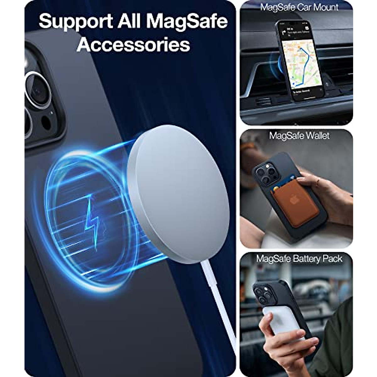 TORRAS Magnetic Slim Fit for iPhone 12 Pro Max Case Ultra Thin [Compatible with MagSafe] Velvety Touch Matte Hard PC Cover Protective Anti-Fingerprint Anti-Scratch iPhone 12 Pro Max Phone Case, Black