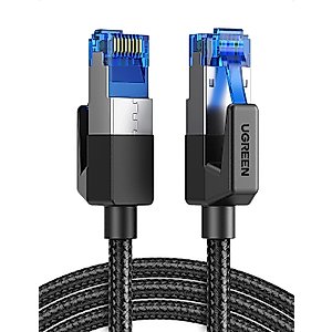 UGREEN Cat 8 Ethernet Cable 40Gbps Bundle with UGREEN USB 3.0 Ethernet Adapter