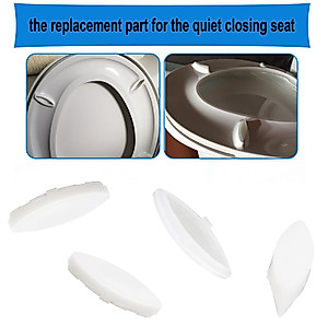 Toilet Seat Bumper for Kohler 1133070 1236365 Replacement Parts Set of 4