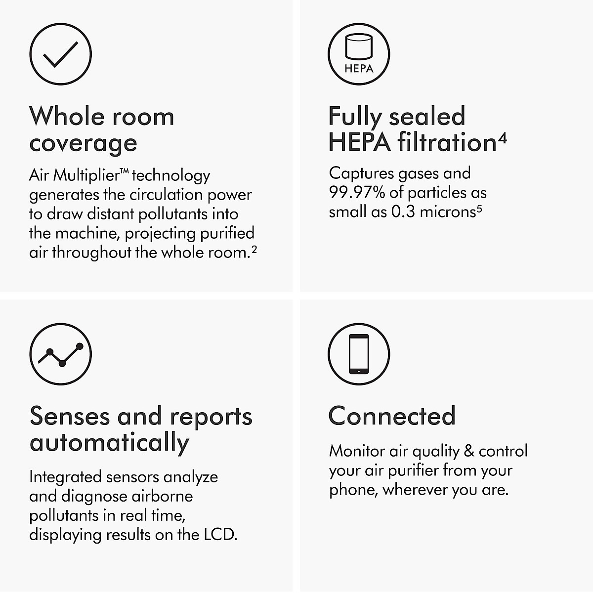 Dyson Purifier Cool Formaldehyde™ TP09 Air Purifier and Fan - White/Gold Large