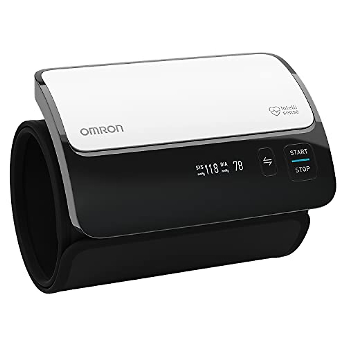 OMRON Evolv Bluetooth Wireless Upper Arm Blood Pressure Monitor with Portable, One-piece Design – Works with Alexa