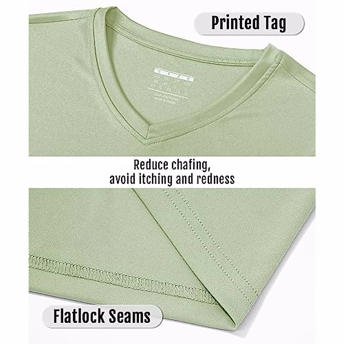 Boladeci Womens Swim Shirt Long Sleeve UPF 50+ Sun Protection Clothing V Neck SPF Shirts Quick Dry UV Tee Summer Tops T-Shirts Rash Guard for Women Light Green