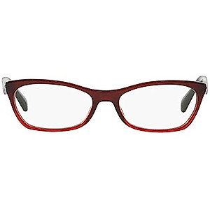 Prada PR 15PV Women's Eyeglasses Bordaux Gradient Red 53