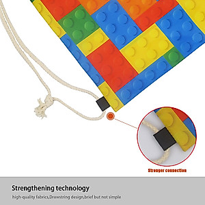 INSTANTARTS School Bus Drawstring Bag Sport Shoulder Backpack Gym Hiking Rucksack Gymsack