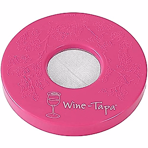 Wine Tapa Drinking Glass Covers- Keep Bugs Away from Wine Glasses Outdoors - Use as Cover for Coffee Mugs, Soda Cans, and Drinking Glasses, Set of 4 No Spill Drink Covers (Kissable)