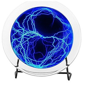 BetterJonny - 6" Plasma Plate Lumin Disk Light Show Party Home Decor Respond to Music or Touch (Blue)