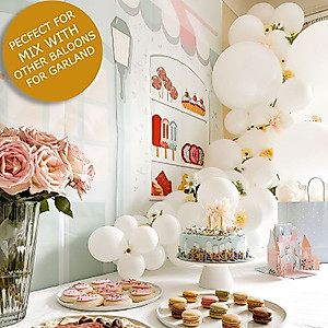 24 inch Large Round White Balloons 10 Pack Thick Big jumbo Latex Balloons Giant oversized Balloon for wedding anniversary Birthday Engagement Party Decorations