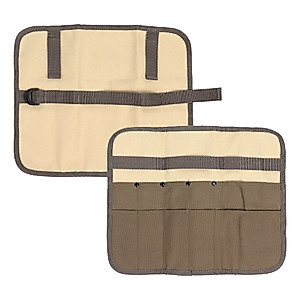 Camping Utensil Bag, Knife Roll Bag for Chefs Canvas Roll Up Culinary Bag Tableware Storage Hanging Bag Multi-purpose Knife Cover for Cooking, Camping