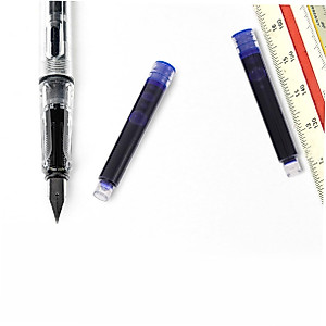 STOBOK 2 Sets 200pcs Black Ink Sac Erasable Pens Refill Refillable Fountain Pen Fountain Pen Ink Fountain Ink Pen Refills Cross Ink Fill Ink Universal Plastic Ink Gall Student