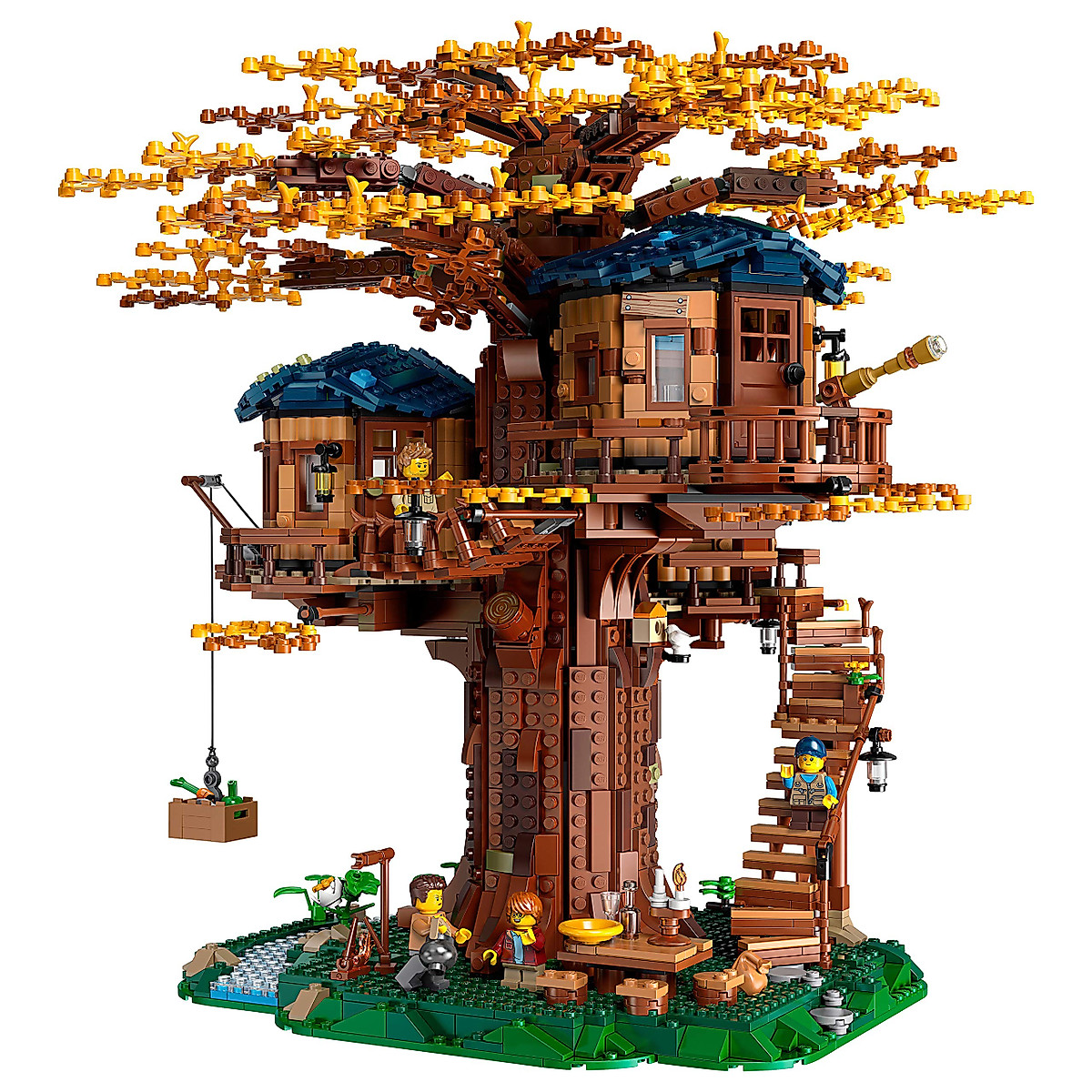 LEGO Ideas 21318 Tree House Playset Building Kit (3,036 Pieces) — Collectible Display Set and Birthday Family Christmas Holiday Toy for Adults & Kids — Drawstring Bag
