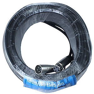 MCSPROAUDIO 2 Pack 100 Foot Male to Female 3 Pin XLR Microphone Audio Cables