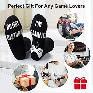 Do Not Disturb I'm Gaming Socks Men Gifts for Men,Fathers Day Dad Gifts From Daughter,Men Birthday Gifts for Teenage Boys,Dad,Husband
