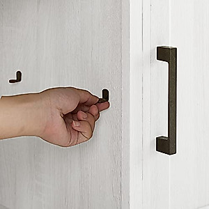 Crosley Furniture Camden TV Stand for 50+ inch TVs, Entertainment Center with Adjustable Storage Shelves, Whitewash