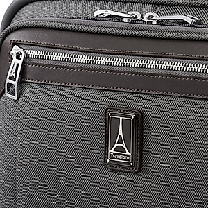 Travelpro Platinum Elite Underseat Spinner Tote Bag with USB Port, Vintage Grey, 16-Inch
