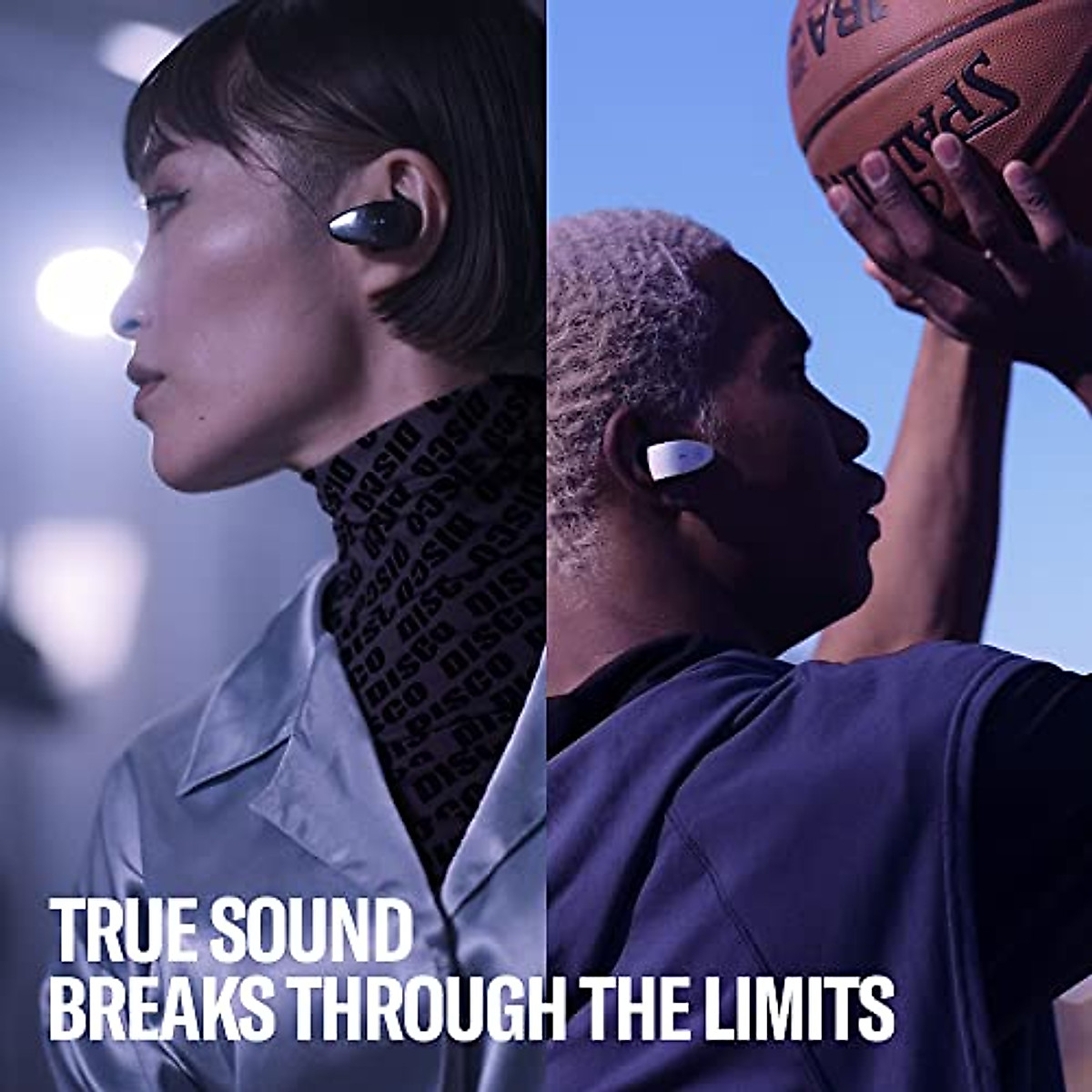 YAMAHA TW-ES5A True Wireless Sport Earbuds with Bluetooth 5.2, IPX7 Waterproof, Secure Fit, Premium Sound, Qualcomm CVC Clear Voice Capture, Listening Care and Ambient Sound (White)