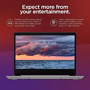 Lenovo IdeaPad 3 Business Laptop, 14 Inch FHD Screen, Intel Core i5-1135G7, 20GB RAM, 1TB SSD, Windows 11 Pro, HDMI, Webcam, Platinum Grey, PCM