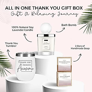 Thank You Gift Box for Women - Send Gratitude With a Unique Spa Experience Gift Box - Best Appreciation Gift Boxes for Coworker Boss Employee Hostess Secretary Teacher Nurse and Volunteer