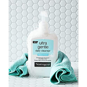 Neutrogena Ultra Gentle Hydrating Daily Facial Cleanser for Sensitive Skin, Oil-Free, Soap-Free, Hypoallergenic & Non-Comedogenic Creamy Face Wash,12 fl. oz (Pack of 6)