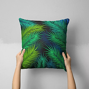 iiRov Summer Design Ink-Fuzed Decorative Throw Pillow - Retro Summer Jungle v1