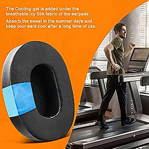 SOULWIT Cooling-Gel Earpads Cushions Replacement for Skullcandy Hesh 3/ANC/Evo & Crusher Wireless/ANC/Evo & Venue ANC Over-Ear Headphones,Ear Pads Cushions with Noise Isolation Foam