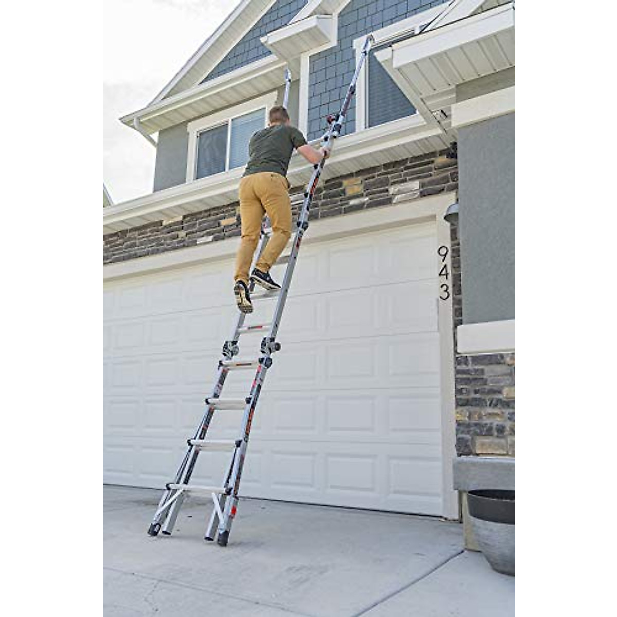 Little Giant Ladders, Epic, M17, 17 foot, Multi-Position Ladder, Aluminum, Type 1A, 300 lbs weight rating, (16817-818)