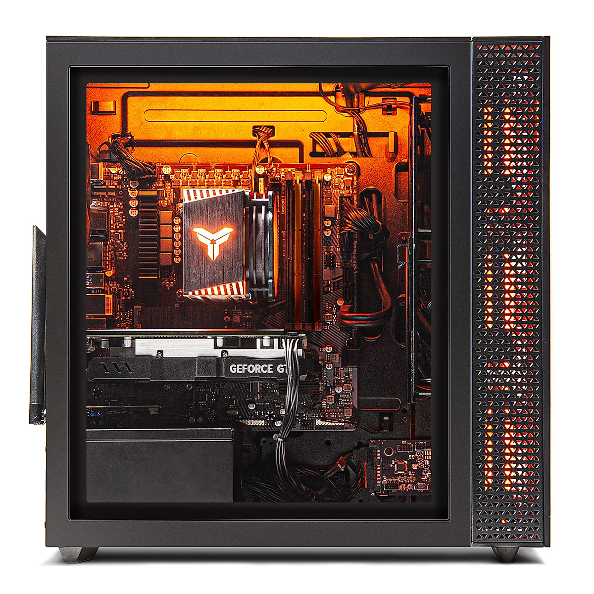 TJJ Eclipse Gaming PC Desktop Computer - Intel Core i3-12100F, NVIDIA GTX 1660 Super 6GB, 16GB DDR4 3200, 1TB SSD, VR Ready, WiFi 6E, 600W Gold PSU, RGB Keyboard & Mouse & Speaker, Win 11 Pro