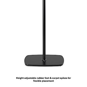 Flexson Floor Stand for Sonos Era 100 Speaker (Black, Pair)