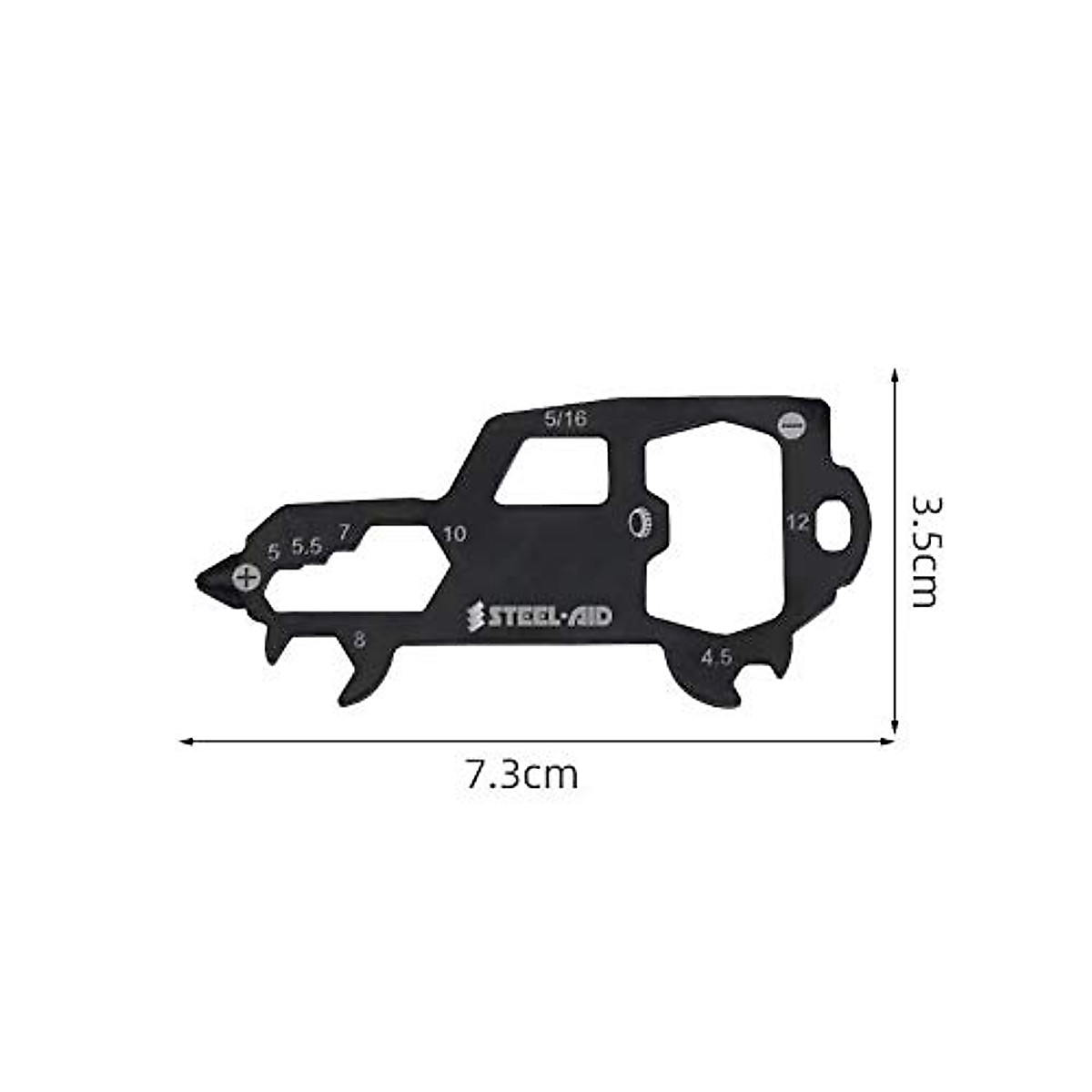 Car Shaped Multi Tool Christmas Gifts for Him Stocking Stuffers for Under 5 dollars items (Black)