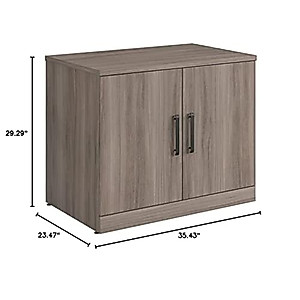OFFICE WORKS BY SAUDER Affirm Commercial Storage Cabinet, L: 35.43" x W: 23.47" x H: 29.29", Hudson Elm Finish