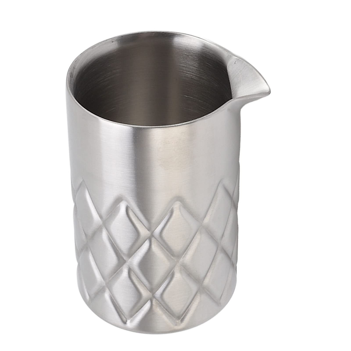 TOPINCN Cocktail Mixing Glass, Stainless Steel Mixing Glass Cocktail Shaker Double Wall Bartender DIY Tools Wine Mixer Thick Drink Mixing Cup for Home Bar