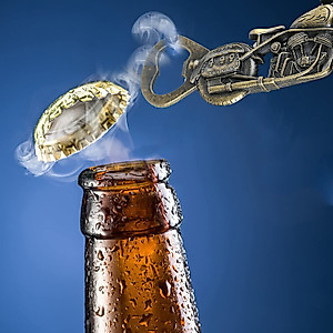 Motorcycle Bottle Opener, Antique Motorcycle Wine Bottle Opener Beer Corkscrew for Outdoor Campaign Bar Restaurant