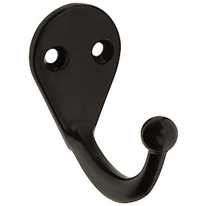 National Hardware N330-787 MPB162 Clothes Hooks in Oil Rubbed Bronze, 2 pack