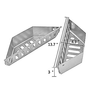 only fire Charcoal Basket Charcoal Briquet Holder Replacement for Weber 22 1/2 inch Kettle Grills - 2 pcs